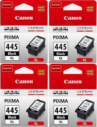Canon 445XL 4 Pack Black Ink Cartridges
