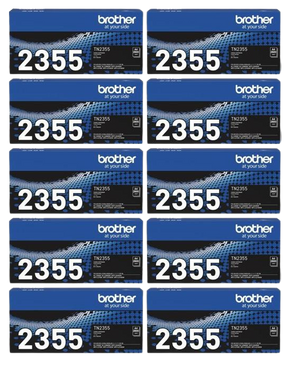 Genuine Brother TN2355 TN-2355 Toner Cartridges (2600 PAGES) 10pc for